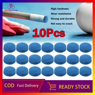 10 Pcs Billiard Cue Tips 9/10/11/12/13mm M Hardness for Snooker & Pool ...