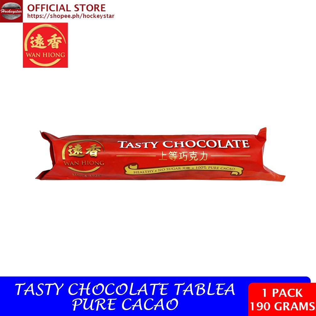 Cacao Tablea Tasty Chocolate Unsweetened Pure Wan Hiong 1 Pack | Shopee ...