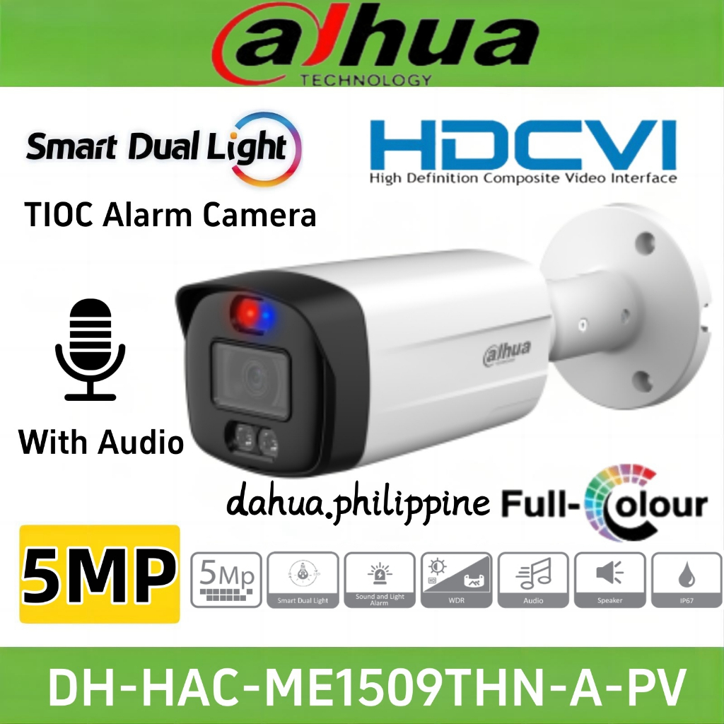 Dahua 2MP/5MP Smart Dual Illuminators Active Deterrence HDCVI Bullet ...