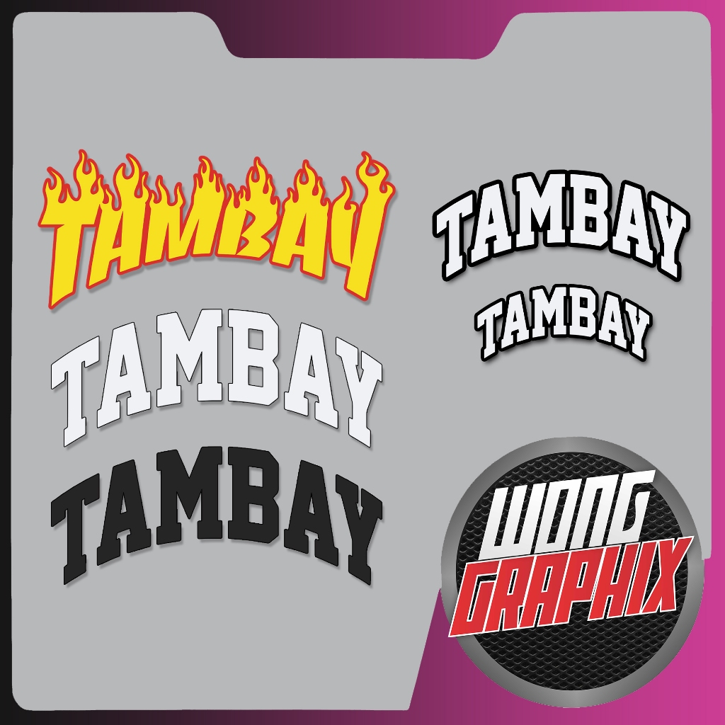 TAMBAY STICKERS BY PIO BALBUENA CUT-OUT AND LAMINATED VINYL HIGH ...