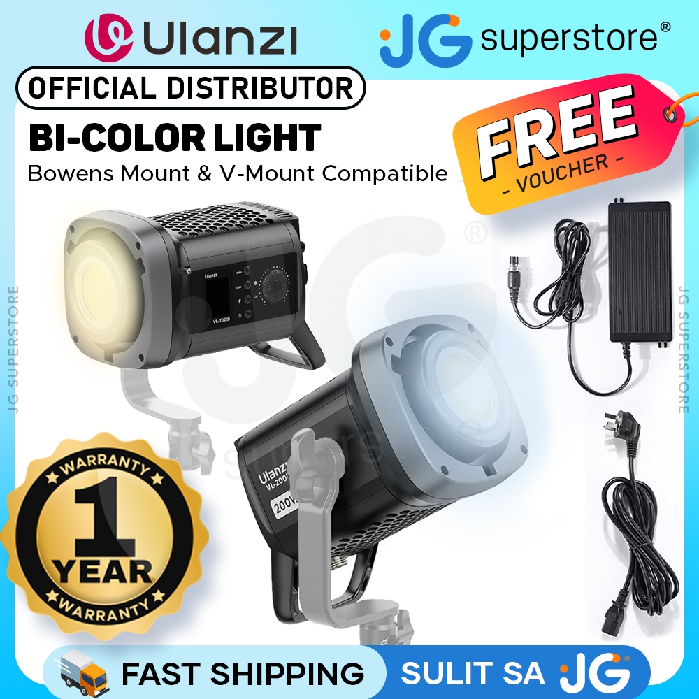 Ulanzi VL-200Bi 200W / VL-120Bi 120W Bi-Color LED Light w/ V-Mount ...