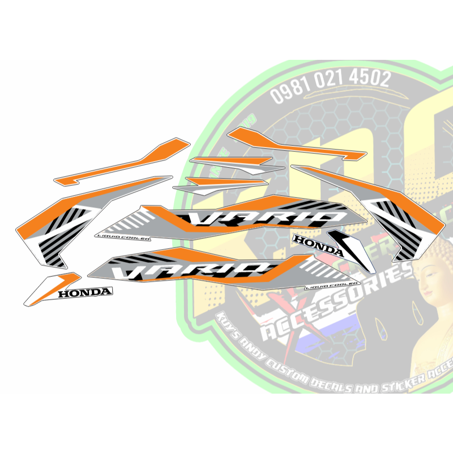 Click 125i V3 V4 Vario Labels Sticker | Shopee Philippines