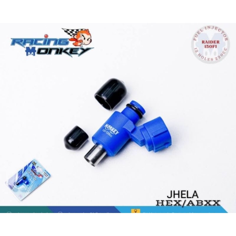RACING MONKEY FUEL INJECTOR 12 HOLES 220CC FOR RAIDER 150 FI | Shopee ...