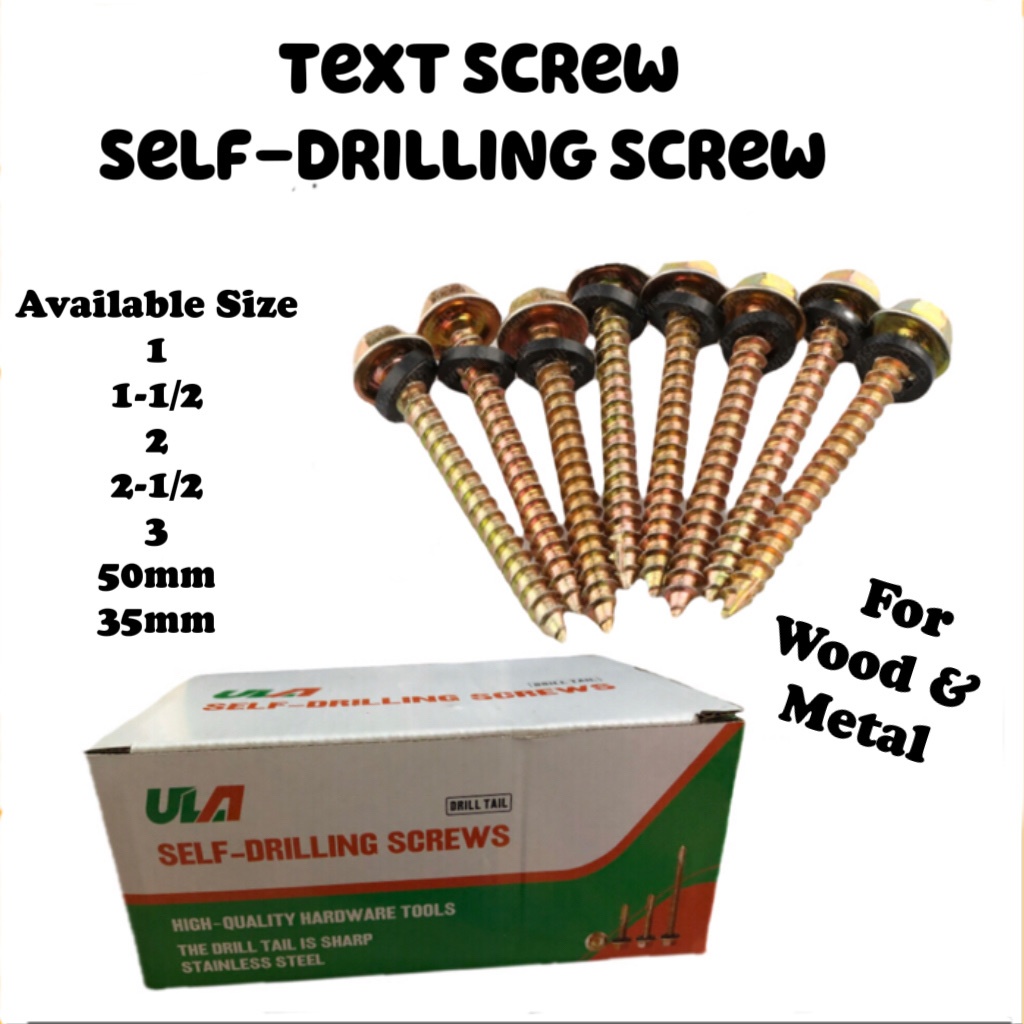 Tex Screw for Wood and Metal 1‘’1-1/2‘’ 2‘’ 2-1/2" 3" (PER BOX ...