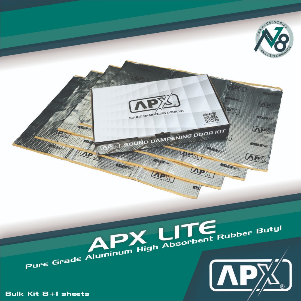 APX Sound Deadening Lite Series Car Dampening Bulk Kit 8+1 Sheet FREE ...