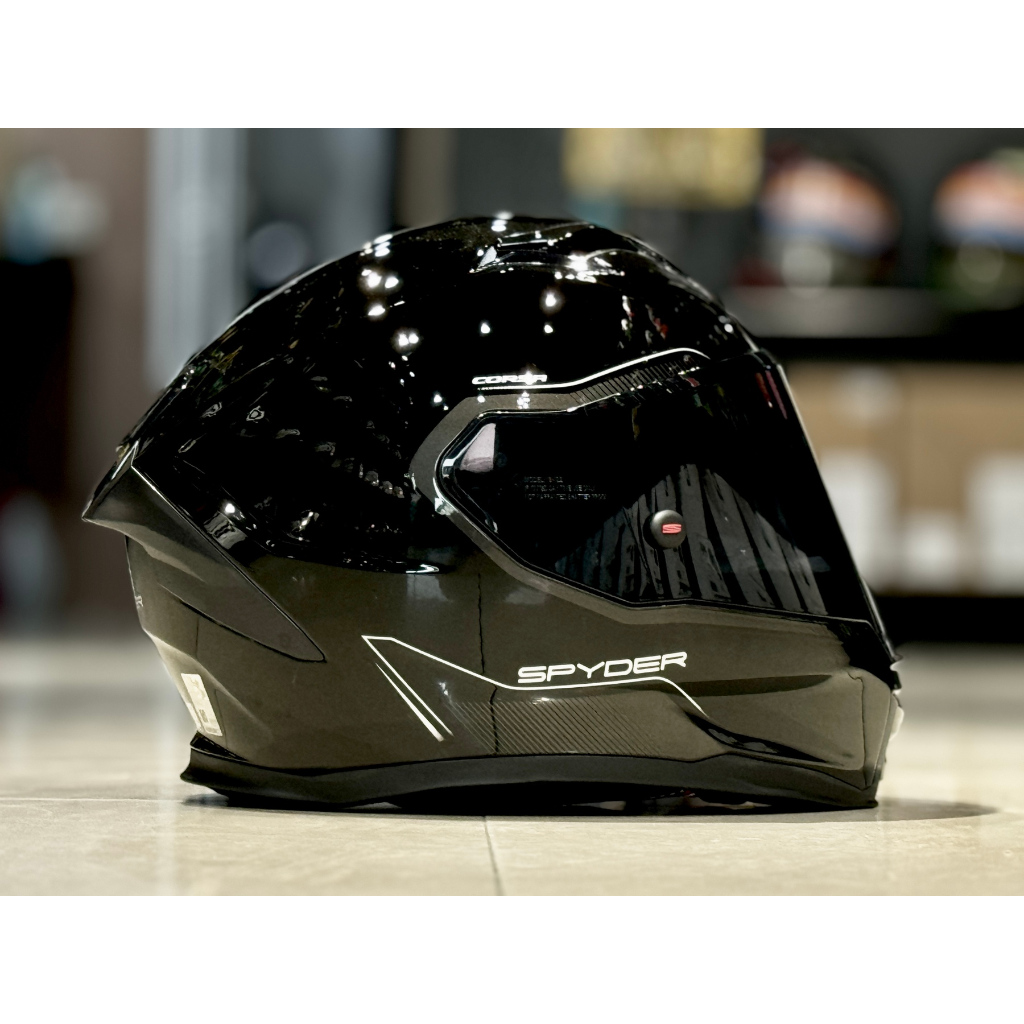 Spyder Corsa V2 Full Face Dual Visor Helmet with Free Extra Clear Visor ...