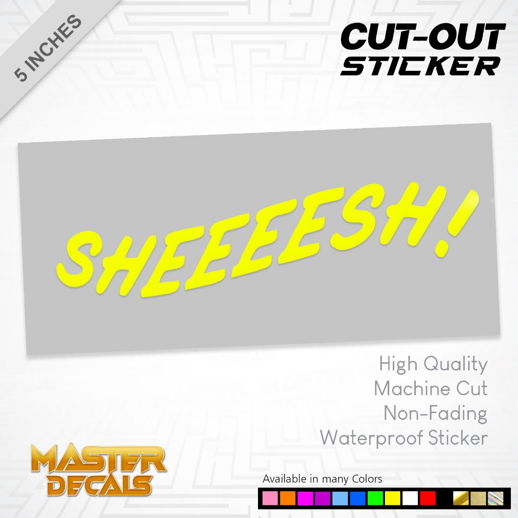 Seeeesh! Cut Out Sticker Machine Cut and Waterproof | Shopee Philippines