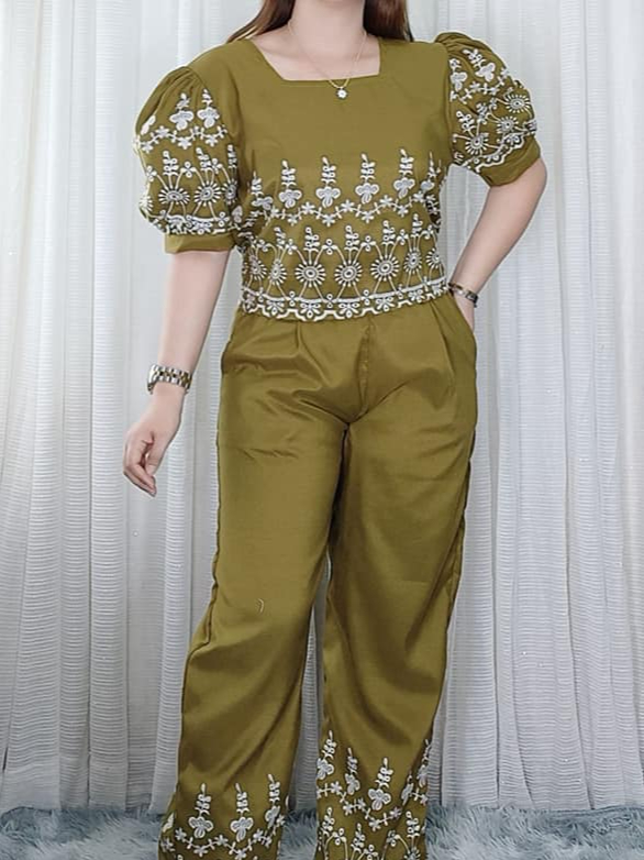 DashingDuds BONNIE PANTS COORDS cotton eyelet senepa formal party ...