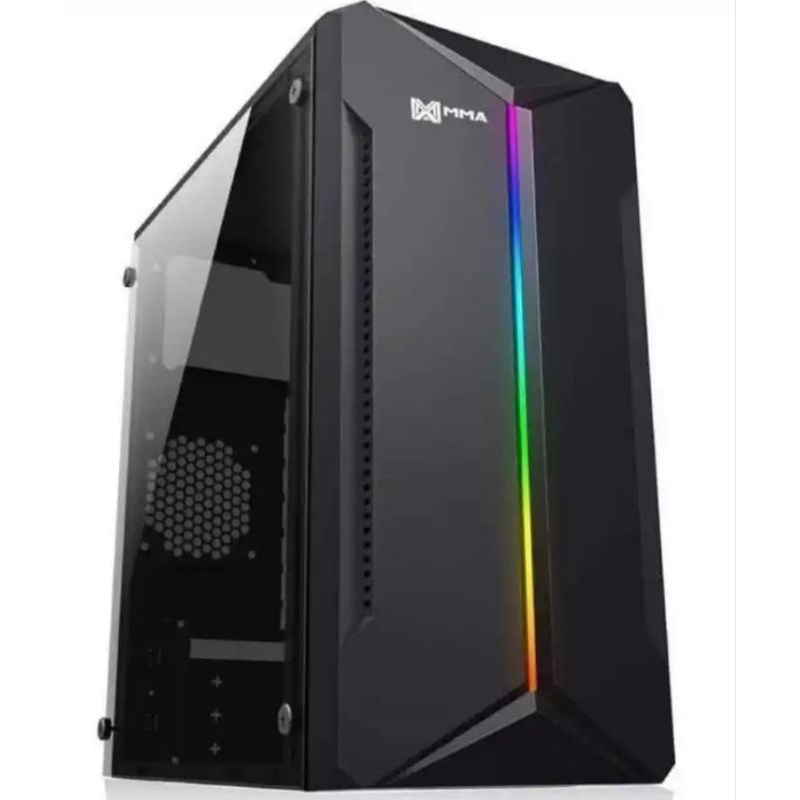Pc Case Mma Ma-860 tempered glass Gaming case White / Black | Shopee ...