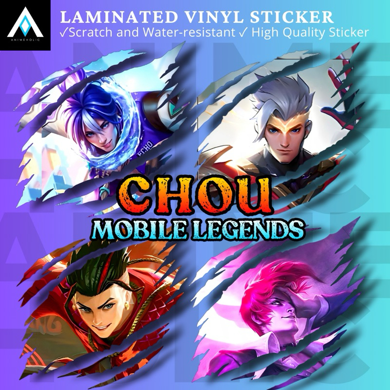 CHOU MOBILE LEGENDS SCRATCH DESIGN ML ~ LAMINATED VINYL STICKERS ...