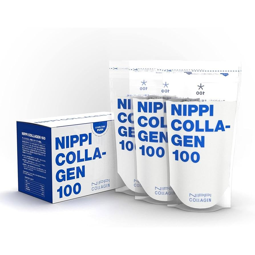 Nippi Collagen 100 Powder 3 bags per box (110g x 3) 【Direct from Japan】 | Shopee Philippines