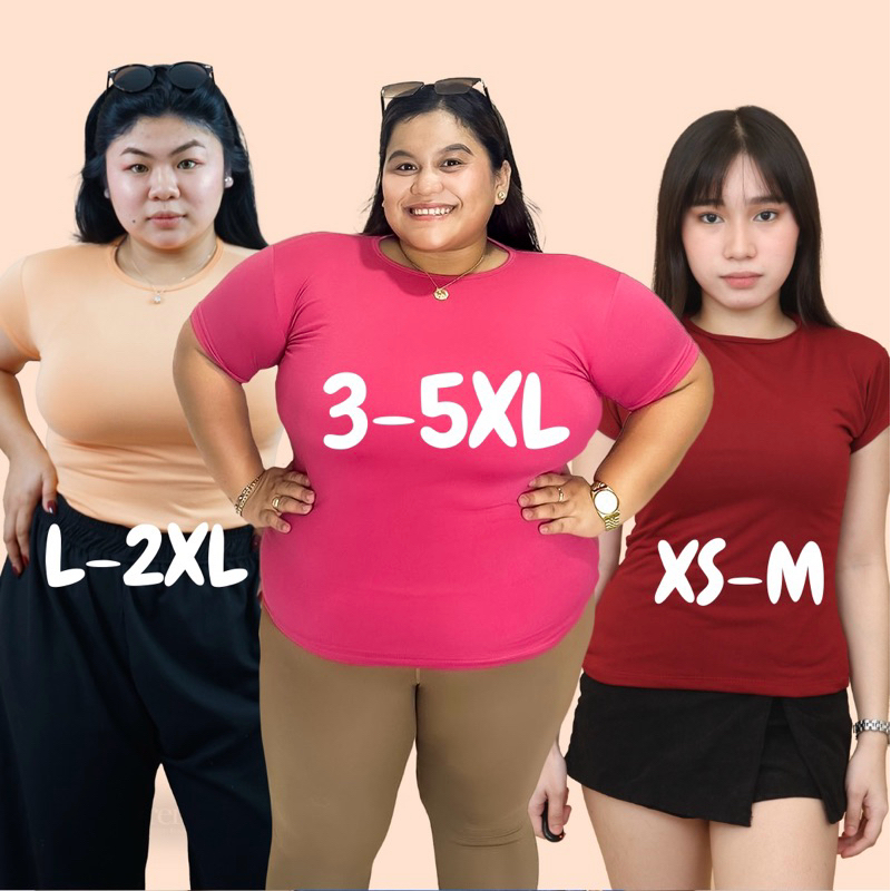 ANGEL DOUBLE LINING TOP | XS-5XL | COTTON SPANDEX | EGCTRENDI | Shopee ...