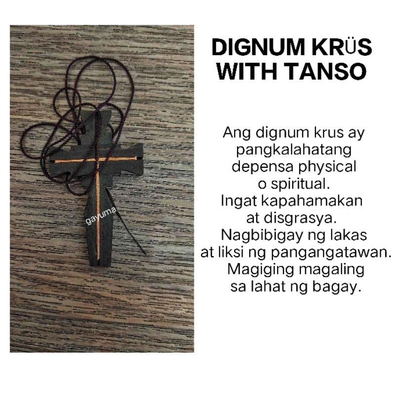 DIGNUM KRUS WITH TANSO | proteksyon pangkalahatan | Shopee Philippines