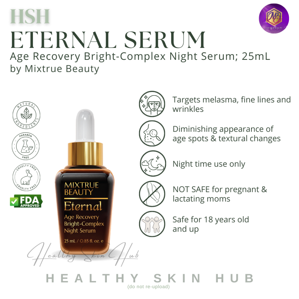 Mixtrue Beauty Eternal Serum Anti-Aging for Men Women & Melasma with ...