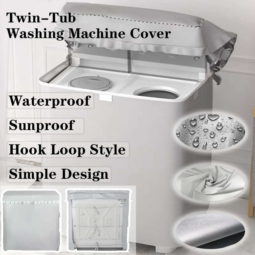 Twin Tub Washing machine cover waterproof dustproof sunscreen Top Open ...