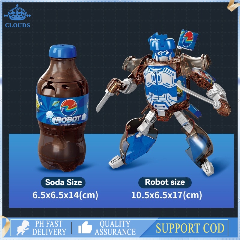 Creative Soda Transformers Toy Coke Can Model Battle Mecha Autobot ...