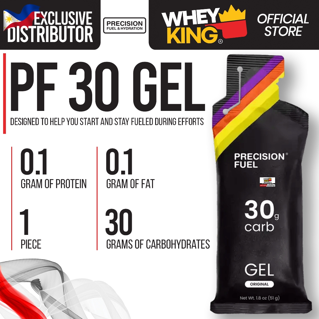 Precision Fuel PF 30g Carb Energy Gel. Original Flavour. Reduce Fatigue ...