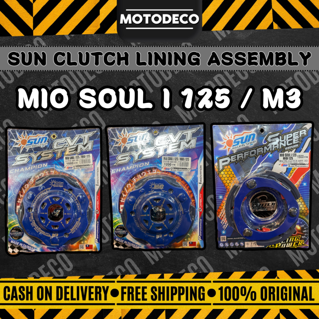 SUN RACING CLUTCH LINING ASSEMBLY FOR MIO SOUL I 125 | Shopee Philippines