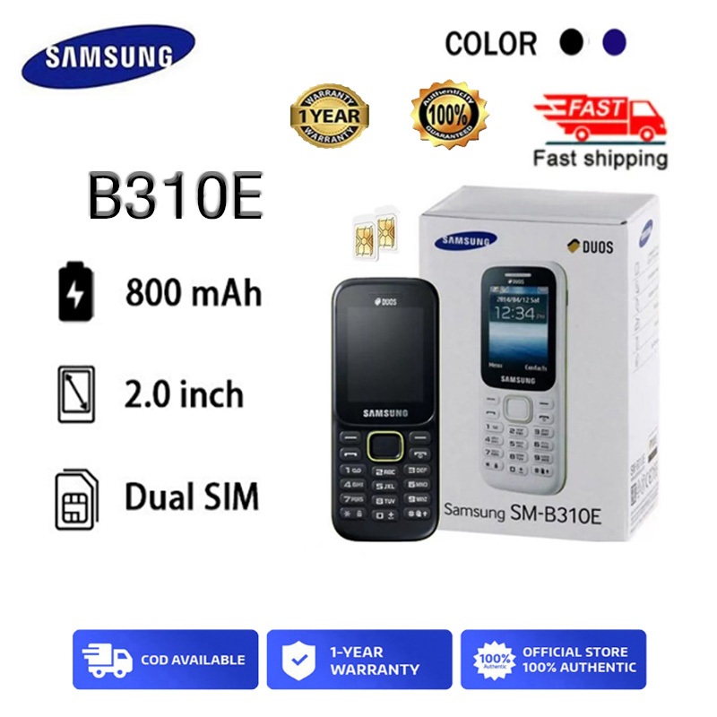 Original Samsun KeyPad Phone SM - B310E Backup Phone SM-B310E Dual Sim Basic Mobile Phone ...