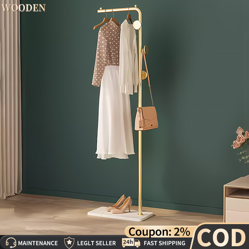 Stand Simple Clothes Hanging Rack Nordic Metal Coat Clothes Rack ...