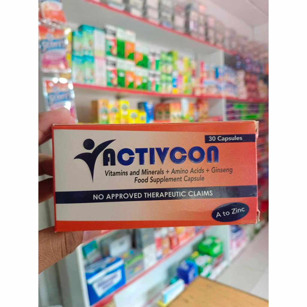 ACTIVCON Vitamins and Minerals + Amino Acids + Ginseng 30's Capsule ...