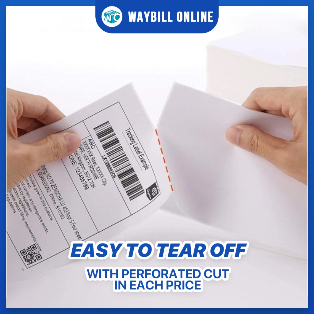 Waybill Sticker ROLL A6 Size TRIPLE PROOF 100x150mm Thermal Label Print ...