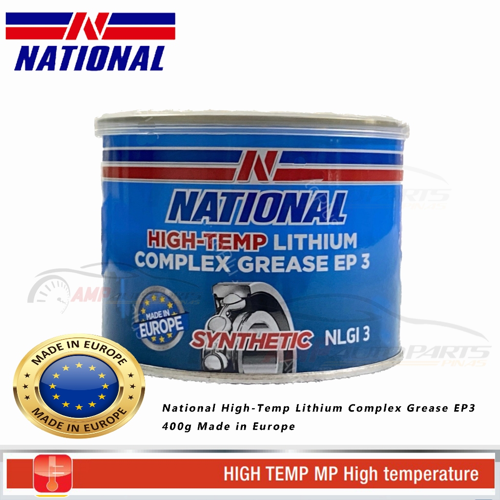 National Synthetic Grease Hi-Temp Lithium Complex EP 3 (400 grams) MADE IN EUROPE | Shopee ...