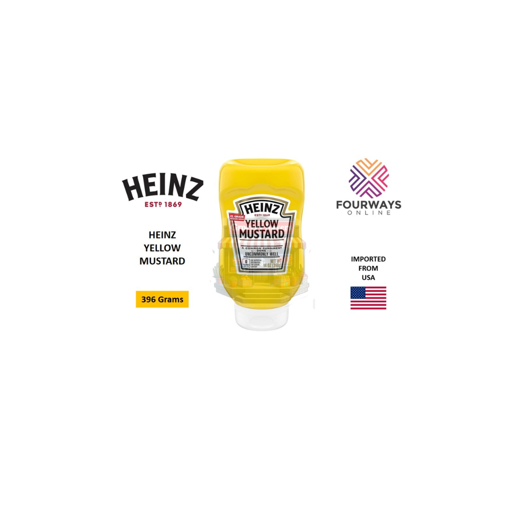 Heinz Yellow Mustard 396G 100% Natural | Shopee Philippines