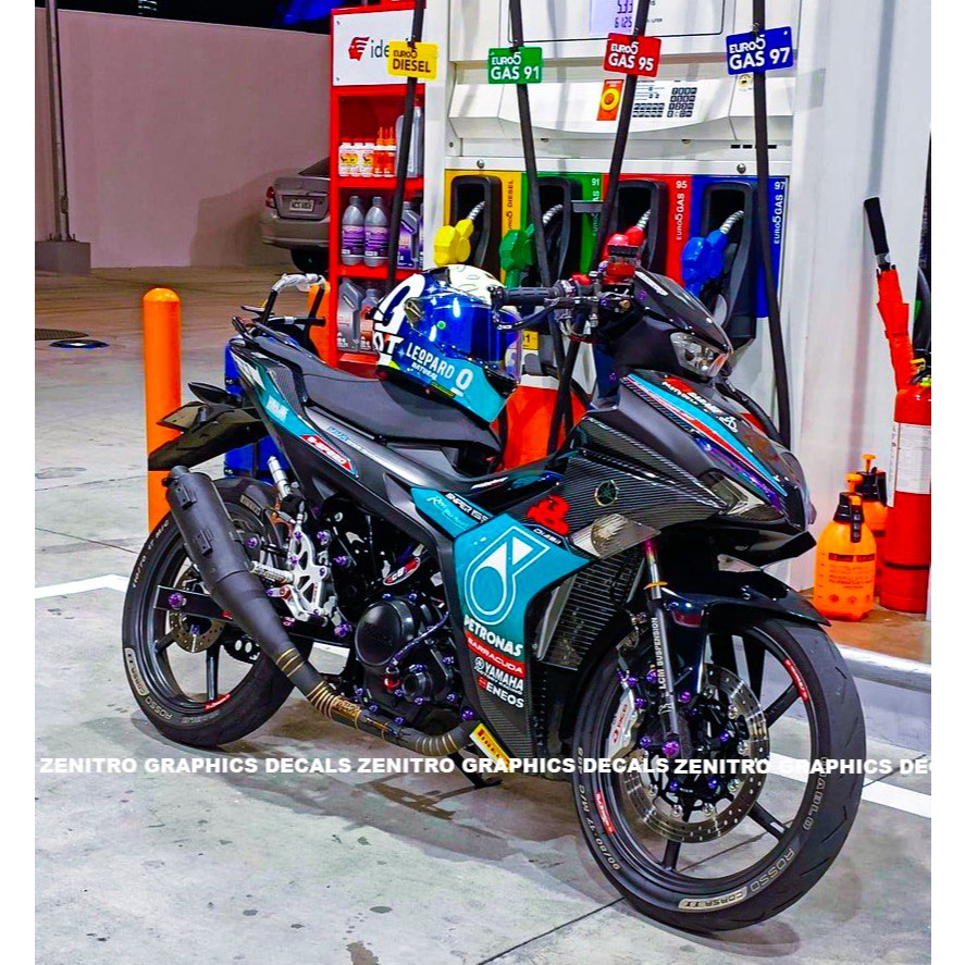 PETRONAS DECALS FOR YAMAHA SNIPER 155 (ZENITRO GRAPHICS DECALS ...