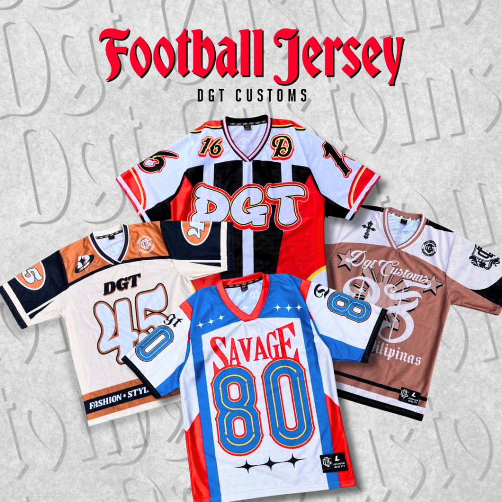 DGT Football Jersey - Athletic Unisex Streetwear T-shirt - NFL Inspired ...