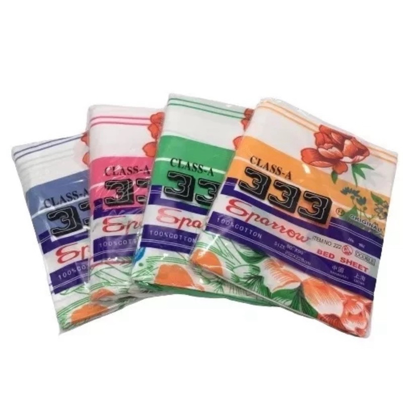 333 Blanket/Kumot Bedsheet [Single/Double] 100% Cotton Random color ...