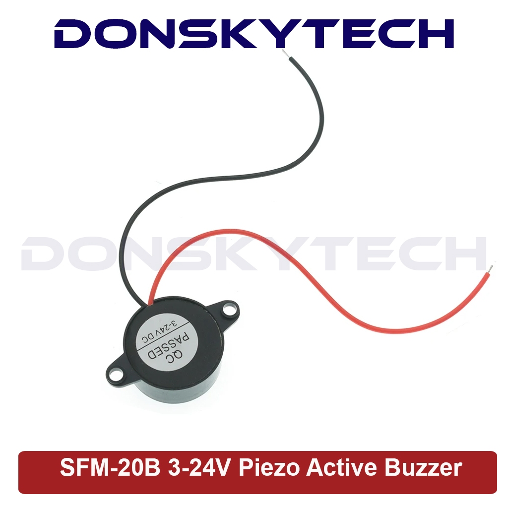 SFM-20B DC3-24V Durable 3-24V Piezo Electronic Buzzer Alarm 95DB ...
