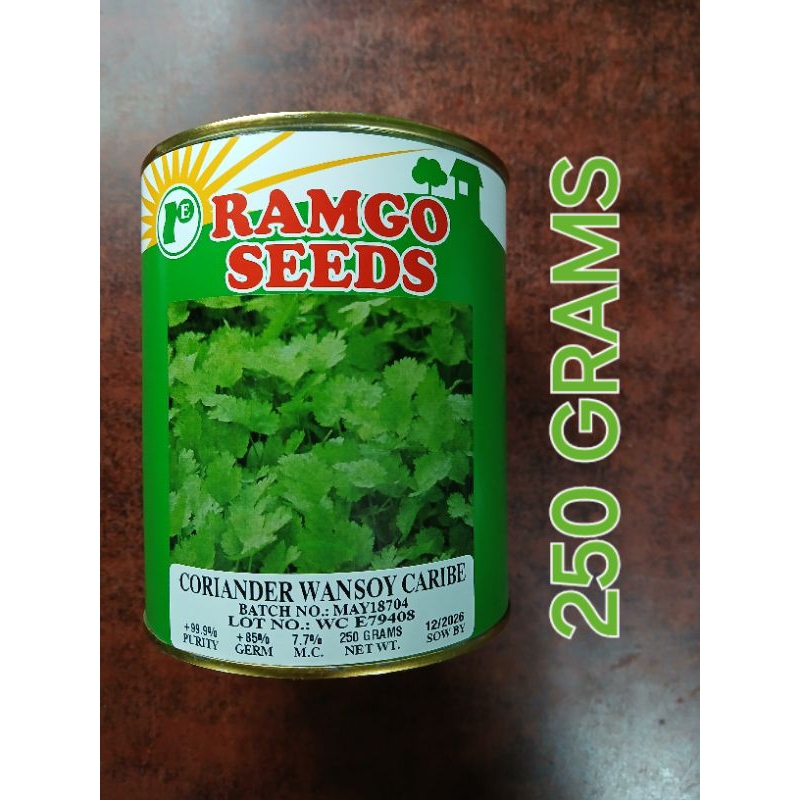 CARIBE (250 GRAMS) WANSOY CORIANDER SEEDS BY RAMGO SEEDS | Shopee ...