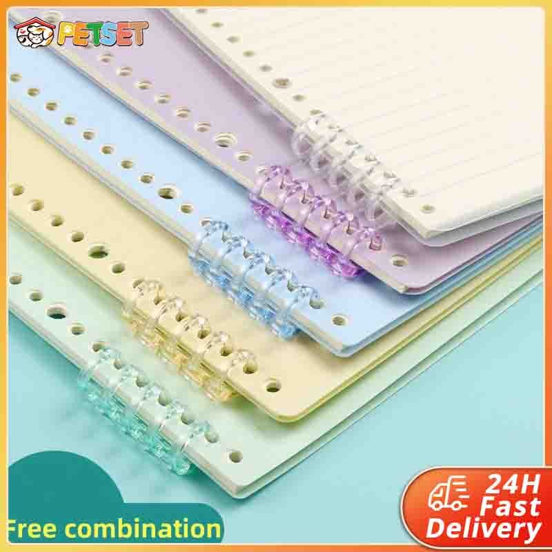 5 Holes A4 A5 A6 Binder Accessory Colorful Loose-Leaf Ring Binder ...