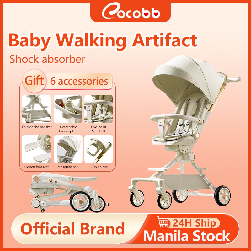 COCOBB Baby Stroller Rotates 360° Can Sit And Lie Down Convenient ...