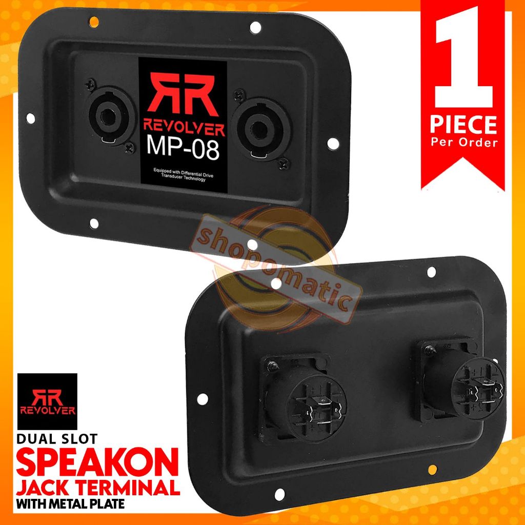 Dual SpeakON Jack Terminal With Metal Plate REVOLVER | Shopee Philippines