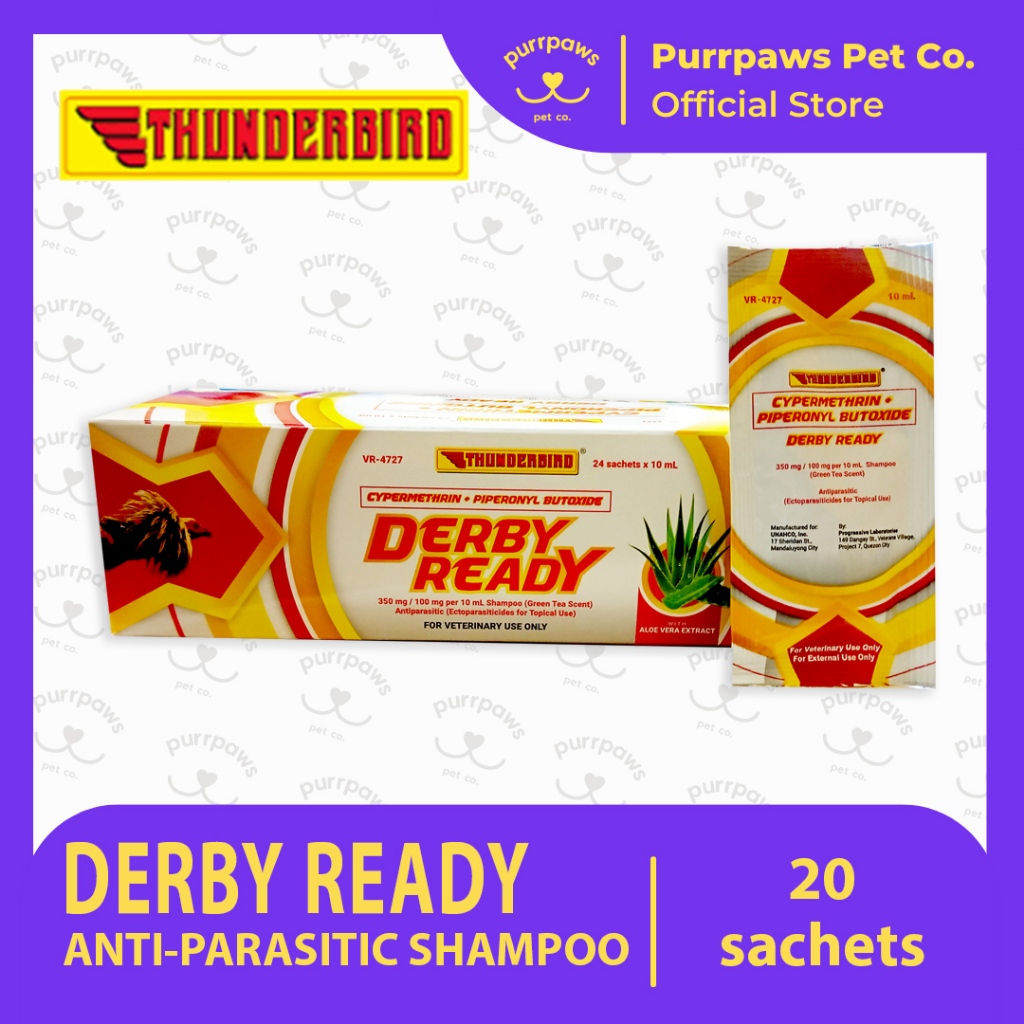 DERBY READY GameFowl Shampoo (10ml x 24 sachets/box) | Shopee Philippines