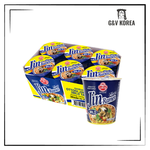 [OTTOGI] JIN RAMEN (Mild) 65g x 6 cups | Shopee Philippines