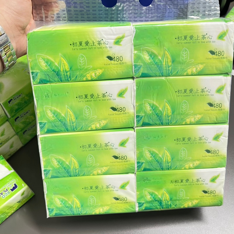 Facial Tissue 8pcs/pack 480 sheets Disposable Napkin Organic Facial ...