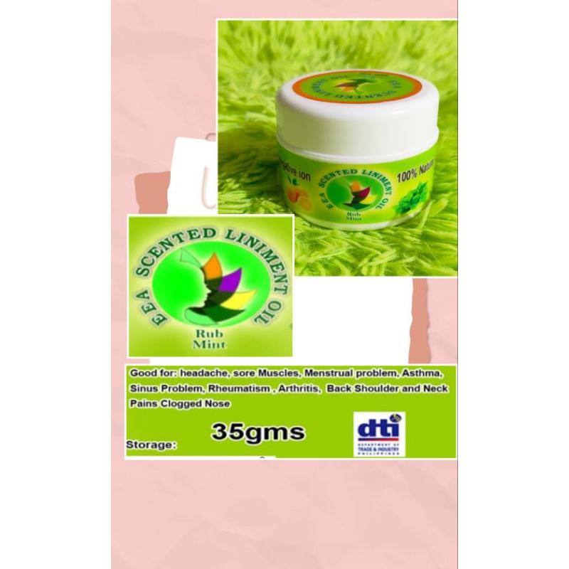 ORANGE MINT RUB 6 PCS EEA SCENTED PRODUCT | Shopee Philippines