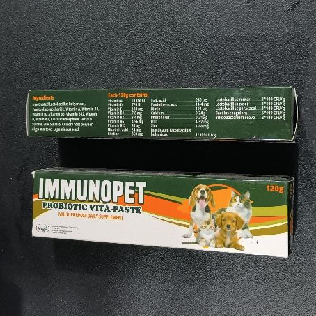 IMMUNOPET PROBIOTIC VITA-PASTE 120g for Dogs and Cats | Shopee Philippines