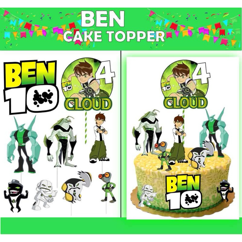 Ben 10 Cake and CupCake Topper (WATERPROOF NO Cut ) | Shopee Philippines