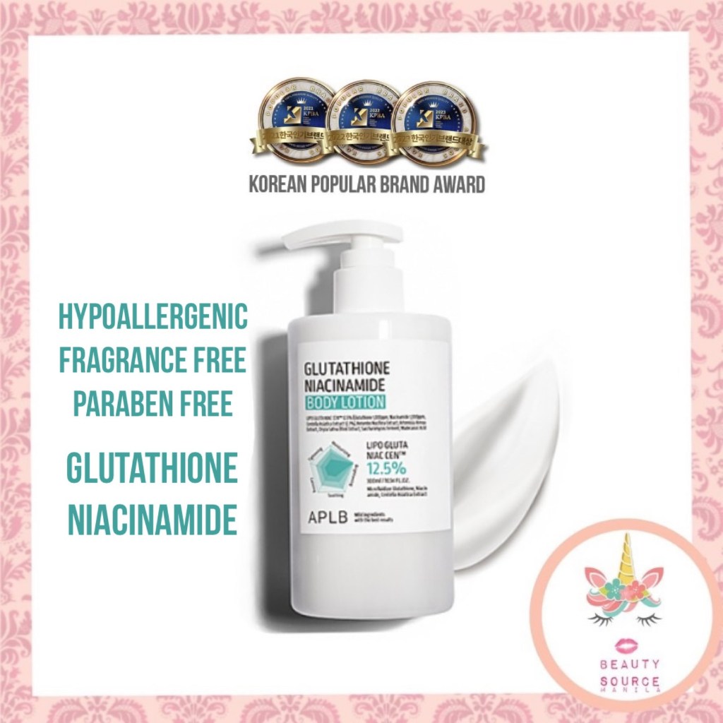 APLB GLUTATHIONE NIACINAMIDE BODY LOTION 300mL | Shopee Philippines
