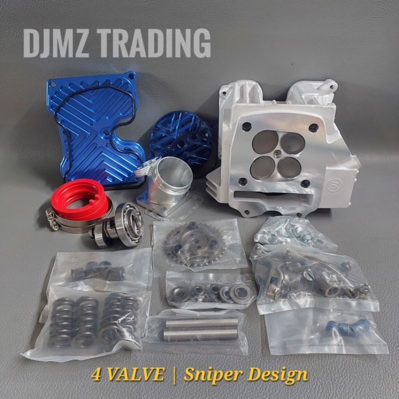 WAVE 125 / XRM 125 carb | 4 VALVE Super Cylinder Head 4V | Pitsbike ...