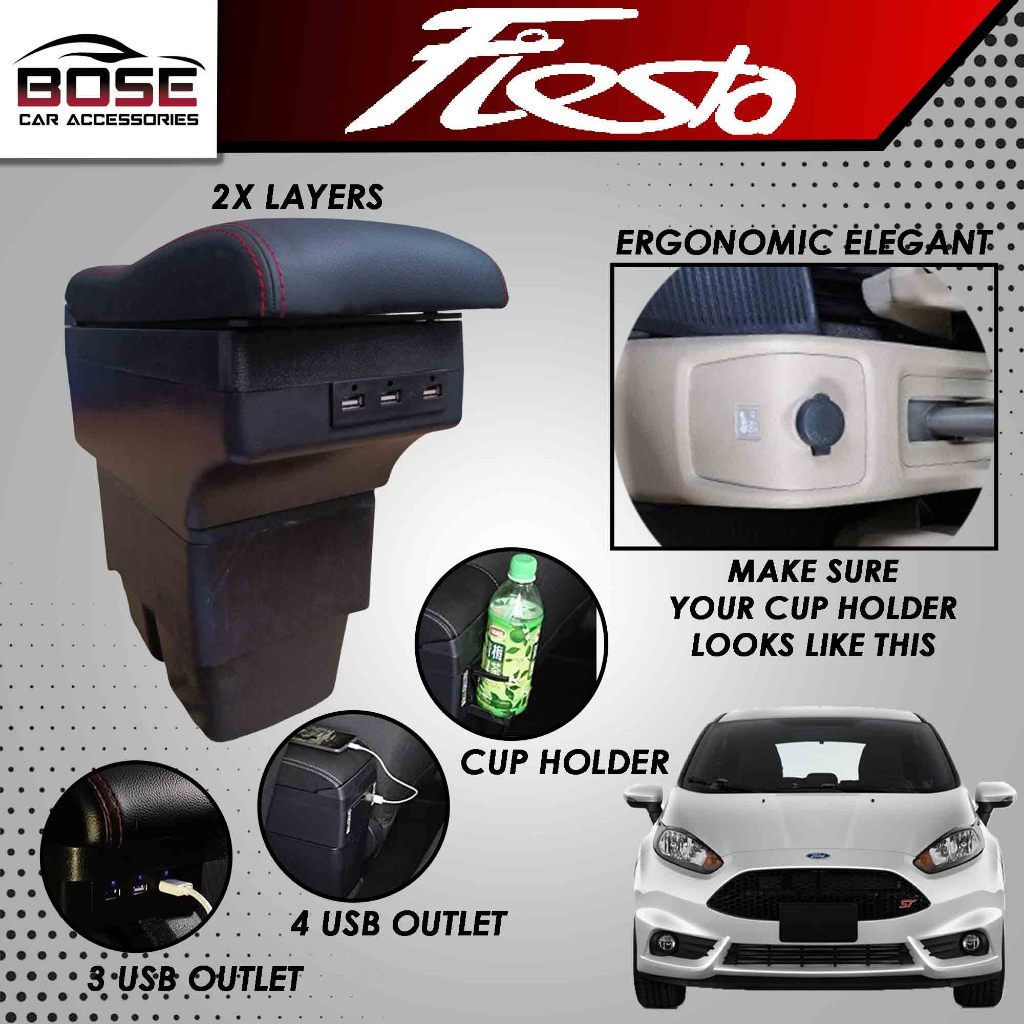 Ford Fiesta OEM 2009 - 2021 Arm Rest Armrest Console Box Premium ...
