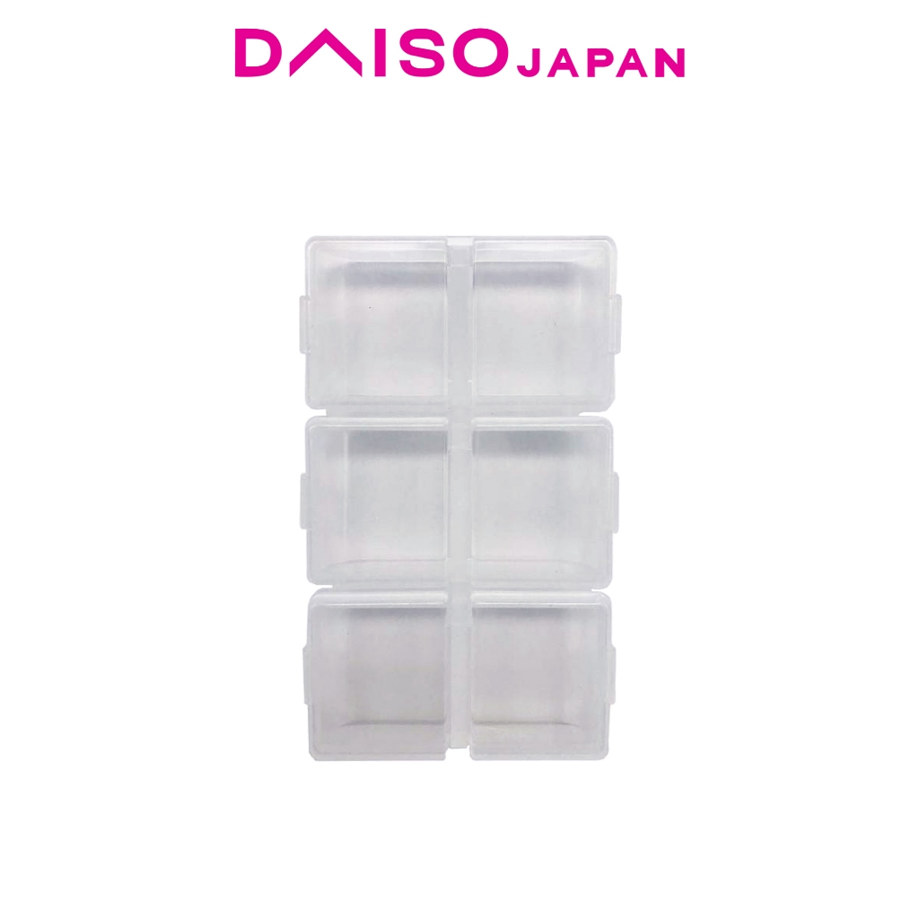 Daiso 6-Compartment Supplement Container | Shopee Philippines