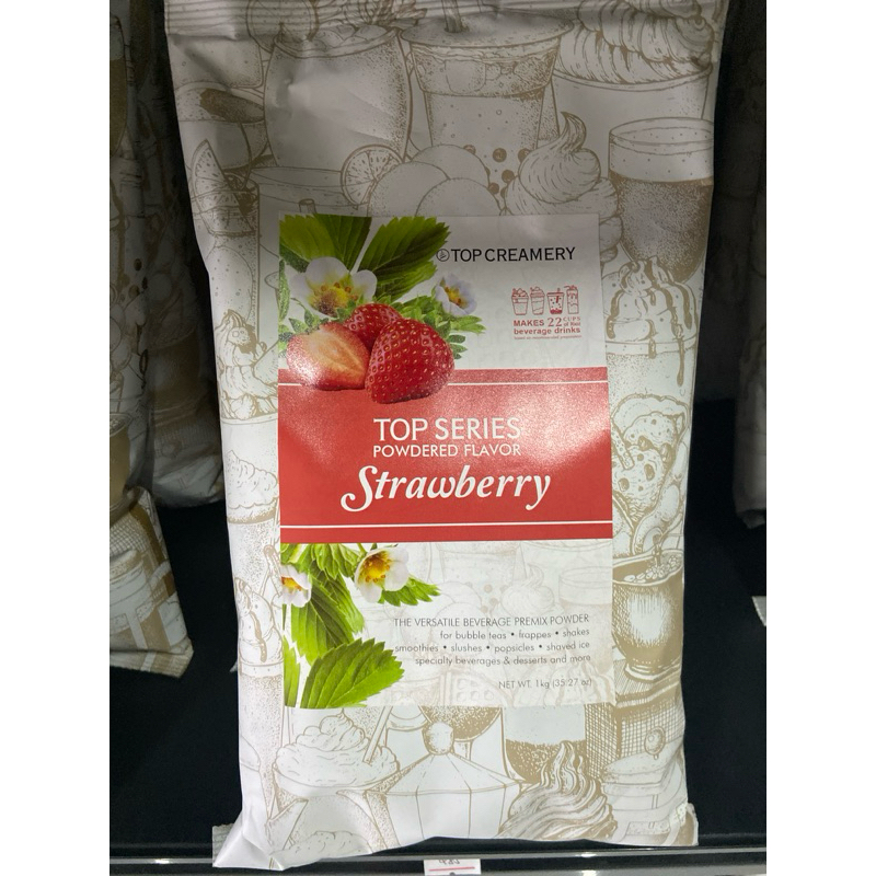 Top Creamery Strawberry Powder Flavor | Shopee Philippines