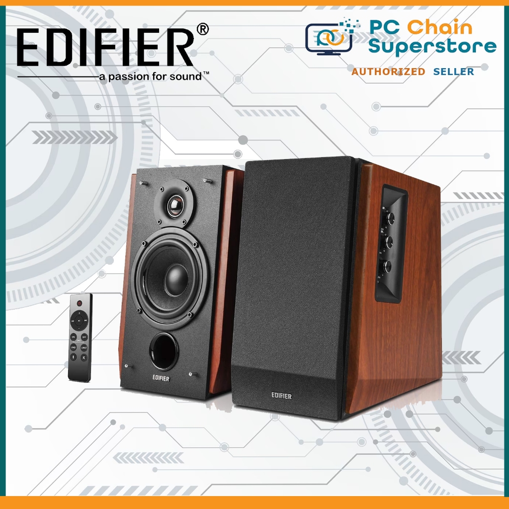 Edifier R1700BTS Active 2.0 Bluetooth Bookshelf Speakers - 66W RMS with ...