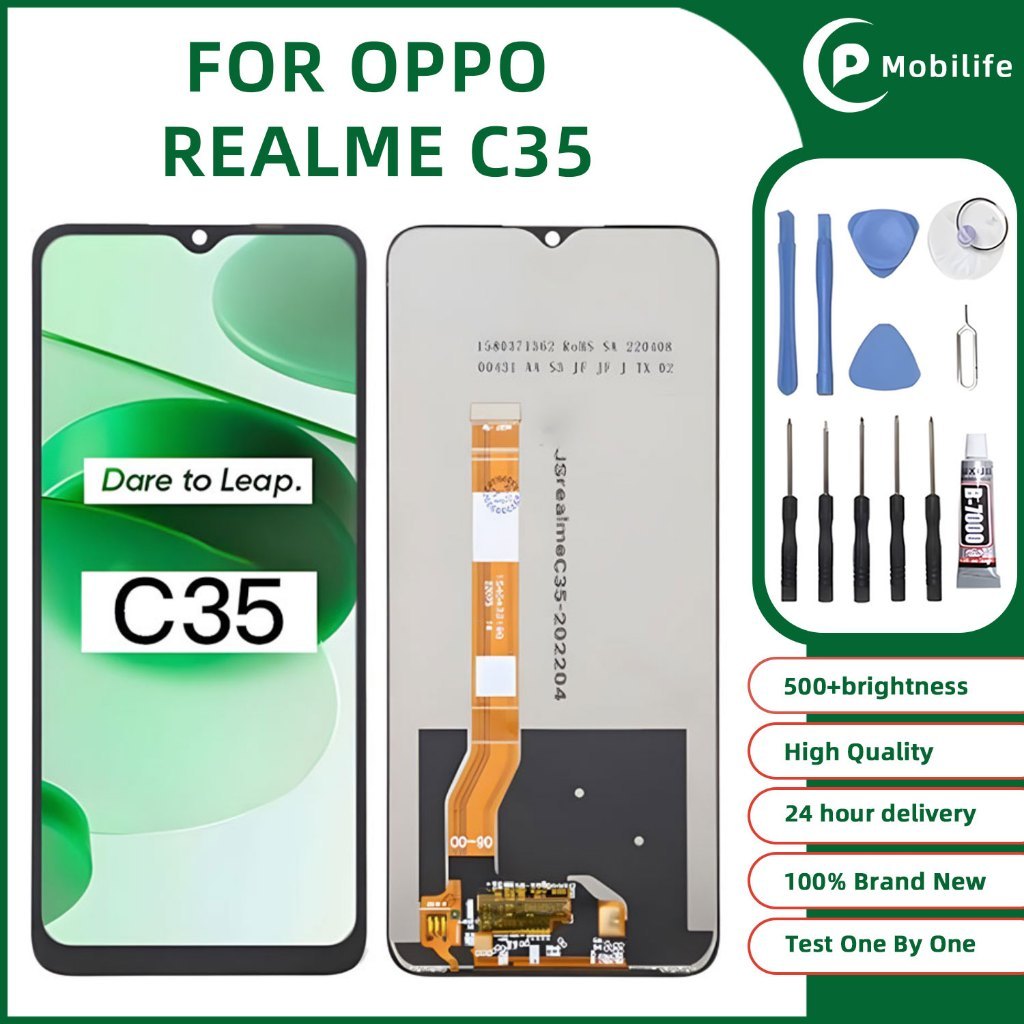 Original LCD For OPPO Realme C35 LCD Screen Display Touch Screen ...
