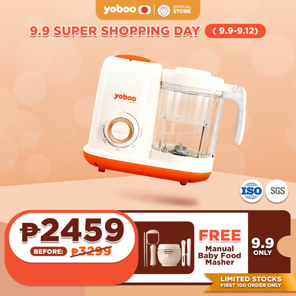 Yoboo Baby Multifunctional Food Processor | 2 In 1 | Steaming And ...